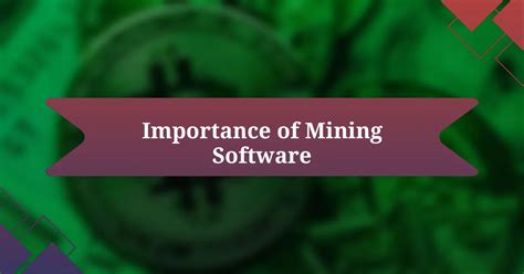 How I Optimized My Mining Software • My