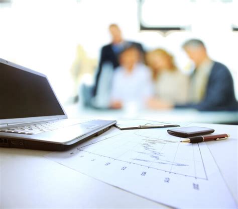 Premium Photo Graphs Charts Business Table The Workplace Of Business People