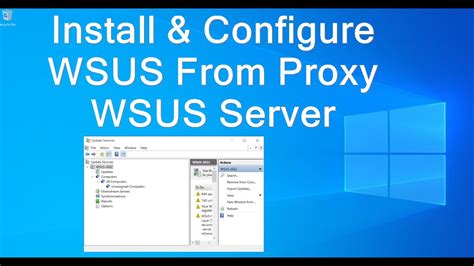 How To Install And Configure Wsus On Server 2022 Youtube