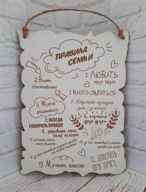 Постер правила сімї — ціна 140 грн у каталозі Постери Купити товари для дому та побуту за