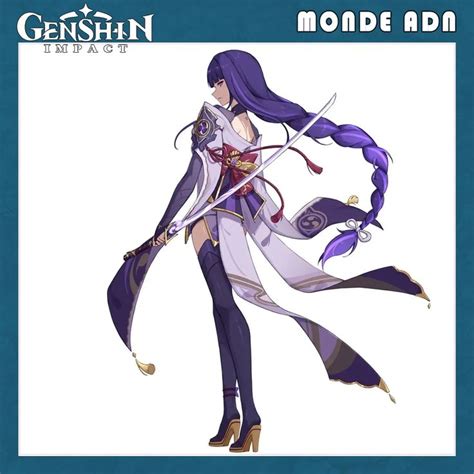 Genshin Impact Shogun Raiden Croquis De Robe Croquis Jeux Video