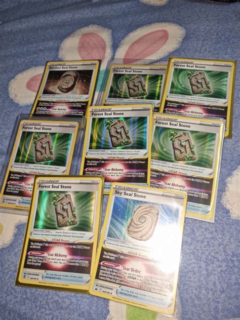 Forest Seal Stone Sky Seal Stone Earthen Seal Stone Sword And Shield