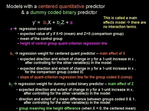 plotting linear main effects models interpreting 1 st