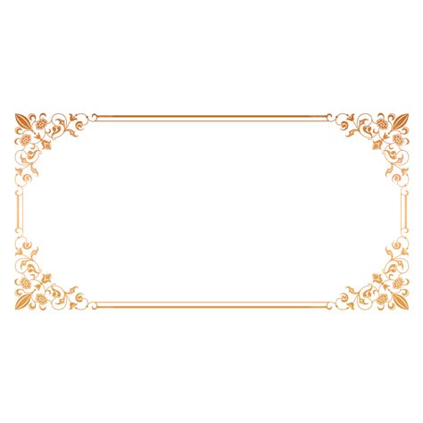직사각형 골든 프레임 국경 무료 일러스트 Png 및 Psd 직사각형 테두리 디자인 도형 장식 사각형 S 및 테두리 설정 벡터 이미지 Png 일러스트 및 Psd 이미지