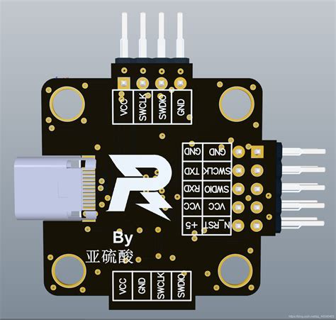 St Link V21 制作（含源码及其原理图）（type C接口）可以配合robomaster 开发板下载口或者直接用杜邦线连接下载，支持