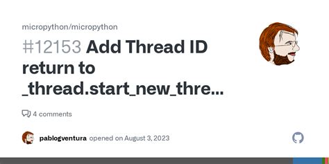 Add Thread Id Return To Threadstartnewthread Function · Issue