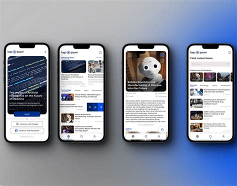 News App UX UI Design Behance