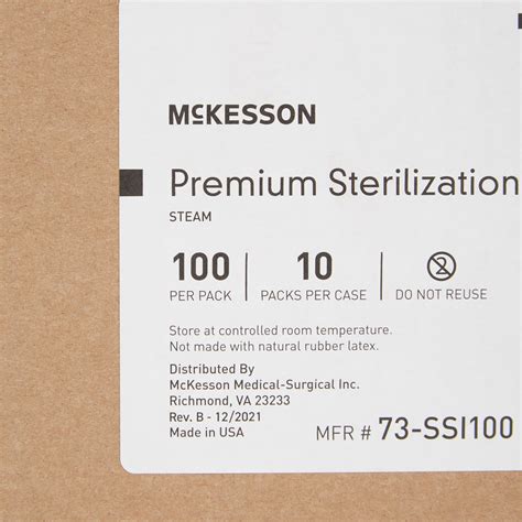 Mckesson Sterilization Steam Integrator Strip Qty 100 Strips