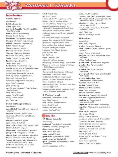 Project Explore 1 Wordlist Hungary Pdf