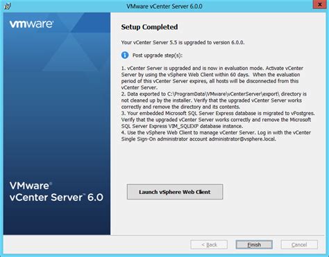 Vmware Actualizar A Virtual Center 6 Sobre Windows Sysadmit