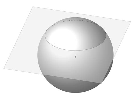 Plane Intersecting Sphere With Tikz And Tikz 3d Tex Latex Stack