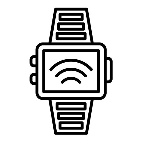 Smartwatch Line Icon 14640679 Vector Art At Vecteezy