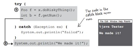 Exception Handling Head First Java Chapter 11risky By Elackshana