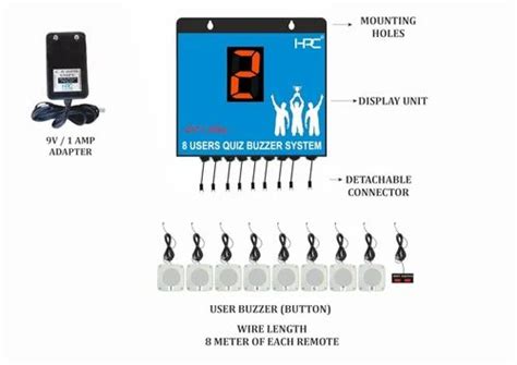 Hpc 8 User Quiz Buzzer System With 8 Meter Long Wire Model Hpc 202 12 V At Rs 11000 Piece In Pune