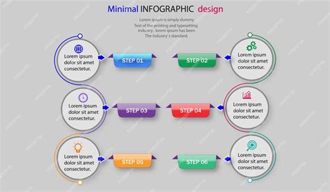 Premium Vector Infographic Design Template With Icons And 6
