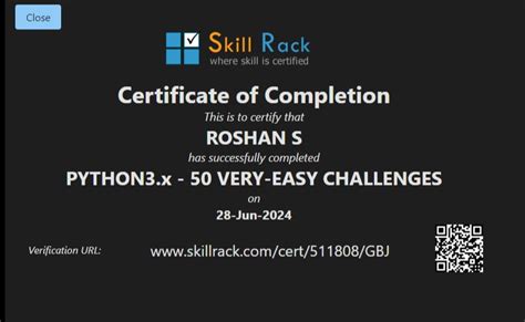 roshan s on linkedin skillrack achievement continuouslearning
