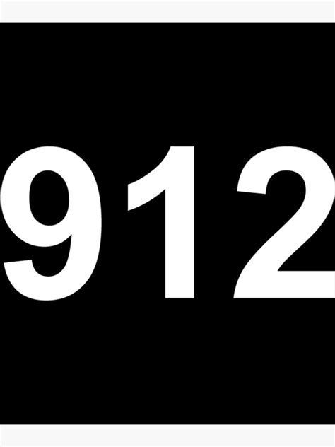 Southeast Georgia Area Code 912 Number Poster For Sale By Amarcotterie Redbubble