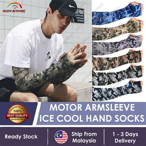 𝐏𝐀𝐋𝐈𝐍𝐆 𝐌𝐔𝐑𝐀𝐇 Uv Protect Arm Sleeve Hand Sock Sarung Lengan Motorcycle