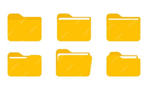 Premium Vector File Management Conceptdocument Folder Icon Open Folder And Close Folder