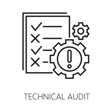 Technical Audit Web Audit Isolated Thin Line Icon 36027201 Vector Art At Vecteezy