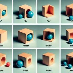 Basic Prepositions Of Place In On Under Behind Next To Visual
