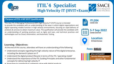 Itil 4 Specialist High Velocity It Hvit Exam Linkedin