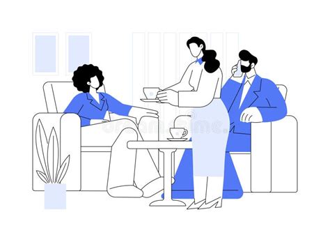 Customer Oriented Company Abstract Concept Vector Illustration Stock