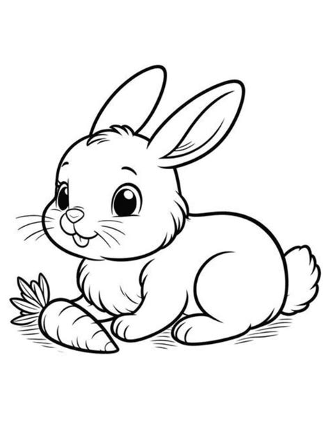 Rabbit Pictures To Print And Color Pdf