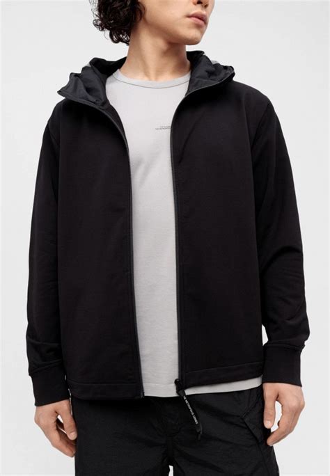 Худи C.P. Company metropolis series stretch fleece mixed zipped hoodie ...