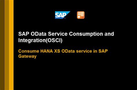 How To Consume Hana Xs Odata Service In Sap Netweaver Gateway