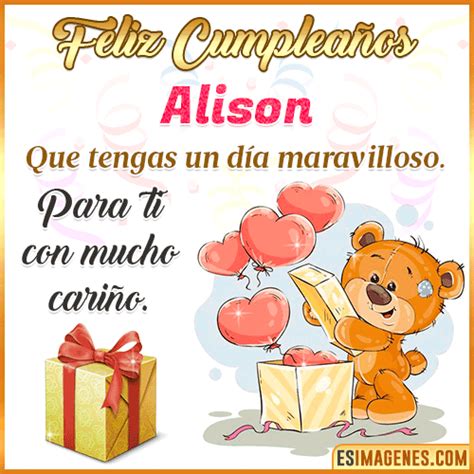 【º‿º】 Feliz Cumpleaños Alison【 ️】32 Tarjetas Y 