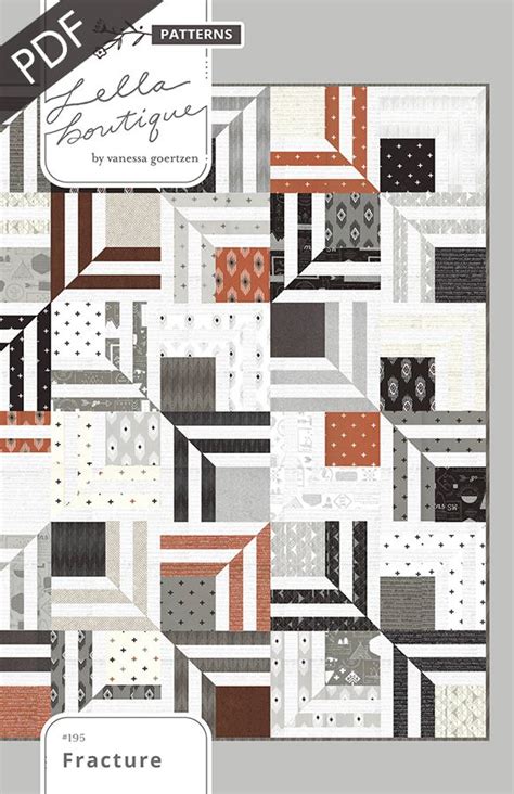 Fracture Downloadable Pdf Quilt Pattern Quilting