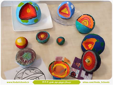 ساخت ماکت لایه‌های زمین