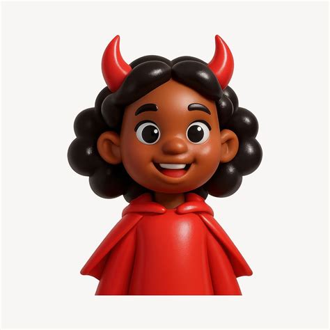 Cute Cartoon Devil Character Free Photo Illustration Rawpixel