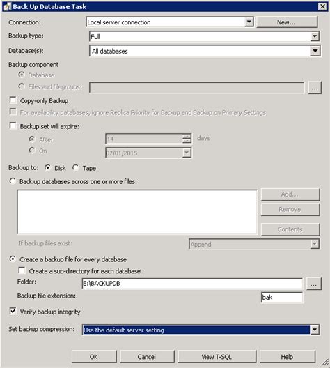 La Senda Del Admin Como Programar Backups Con SQL Server
