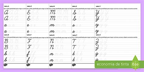 Letras Cursivas De A A Z Caligrafia Teacher Made