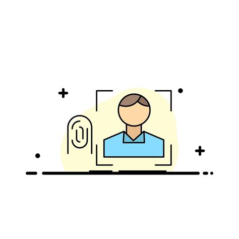 Finger Fingerprint Recognition Scan Scanning Flat Color Icon Vector 18012727 Vector Art At Vecteezy