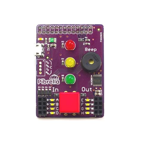 Pibrella Extension To Raspberry Pi Botland Robotic Shop