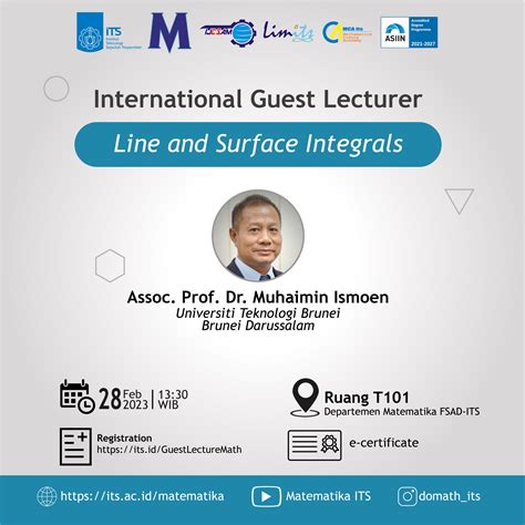 International Guest Lecture Line And Surface Integrals Departemen