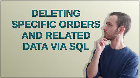 magento deleting specific orders and related data via sql youtube