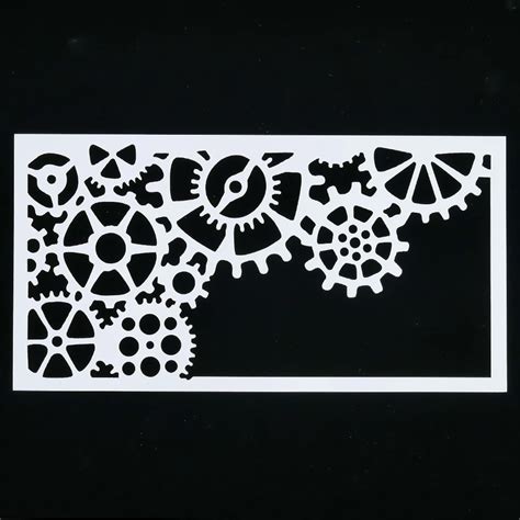 Art Gear Stencil At Leo Mclucas Blog