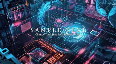 Futuristic Technology Interface Premium Ai Generated Psd