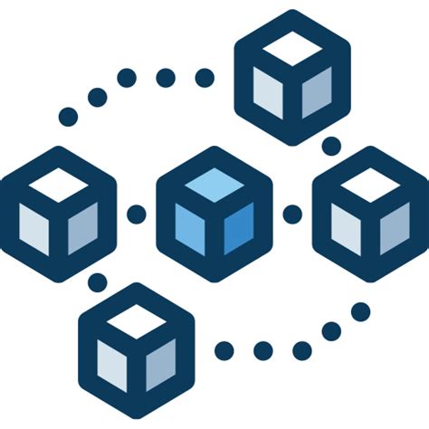 Blockchain Cryptocurrency Currency Digital Transaction Icon