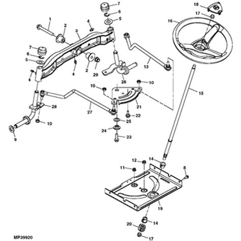 John Deere La135 Mower Deck Diagram