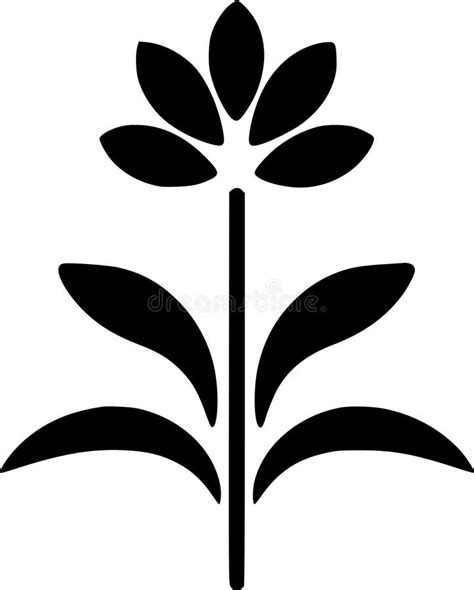 Flower Minimalist And Flat Logo Vector Illustration Stock Vector Illustration Of Profile