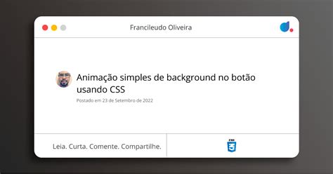animação simples de background no botão usando css francileudo