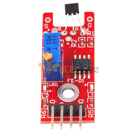 Ky 024 4pin Linear Magnetic Switches Speed Counting Hall Sensor Module