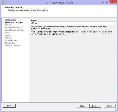 Installare Pfsense 2 2 Su Vmware Vshpere 5 5
