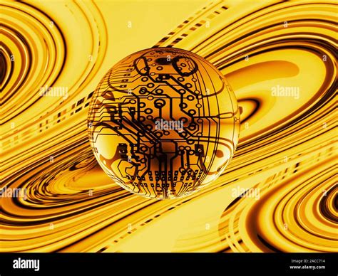 quantum computing conceptual computer artwork of electronic circuitry