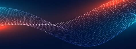 Free Vector Glowing And Modern Web Technology Wavy Background In
